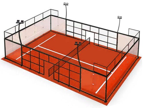 Complete Padel Court Kit: Grass, Framework, Glass Walls & More