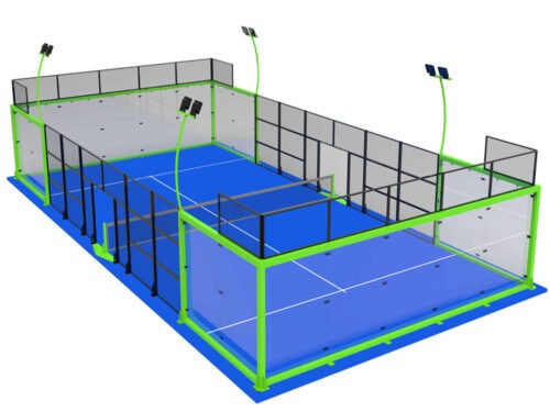 Complete Padel Court Kit: Grass, Framework, Glass Walls & More